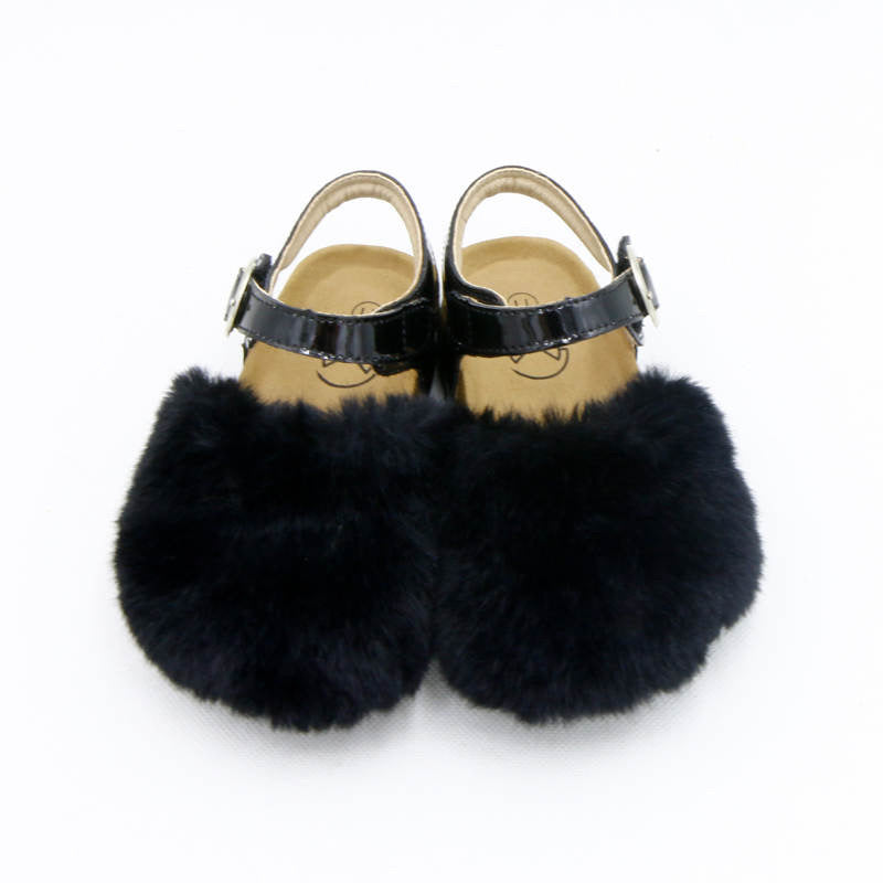 Reagan Clog | Beary Black – Mini Soles